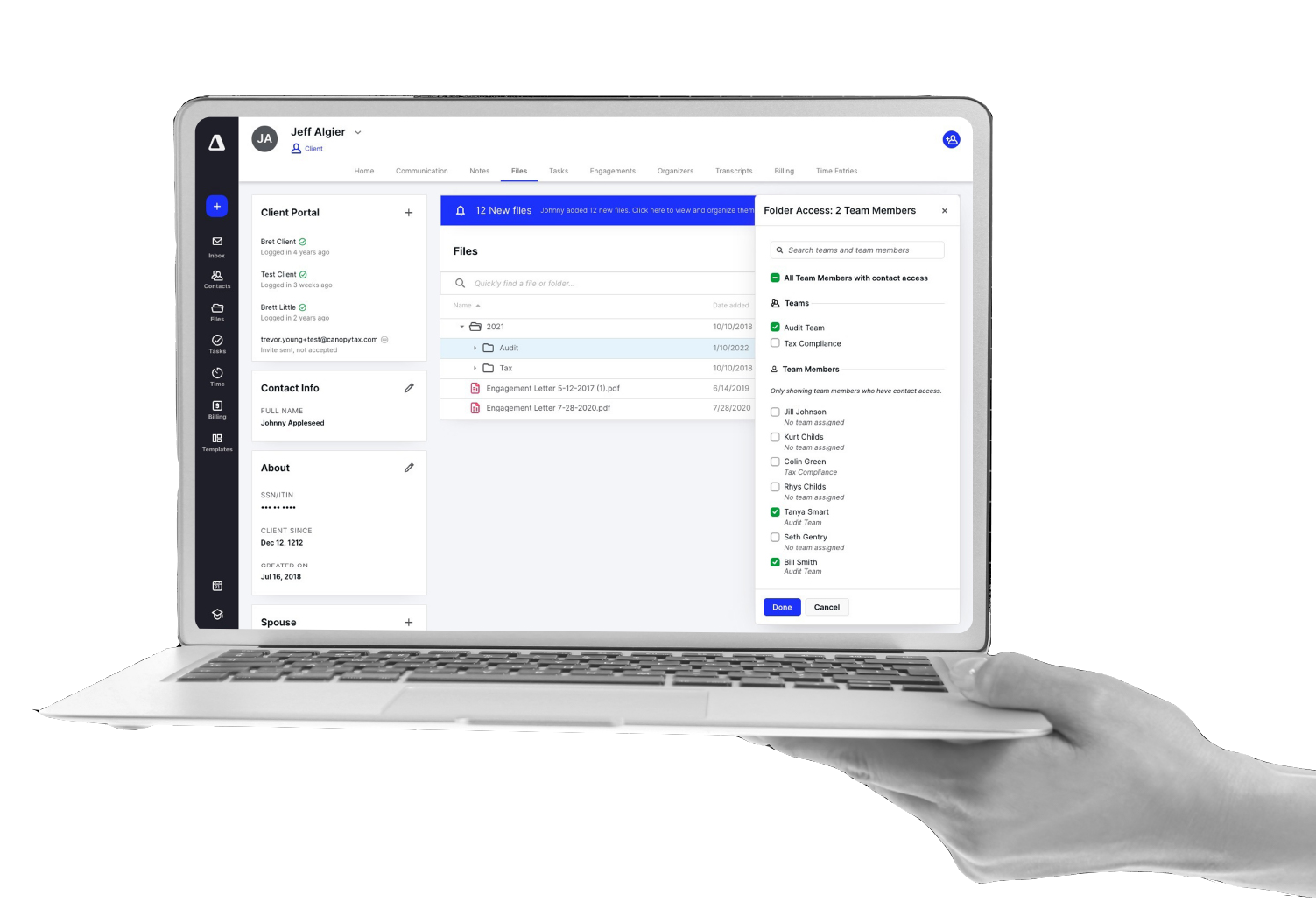 Free Trial of Canopy's Accounting Practice Management Software