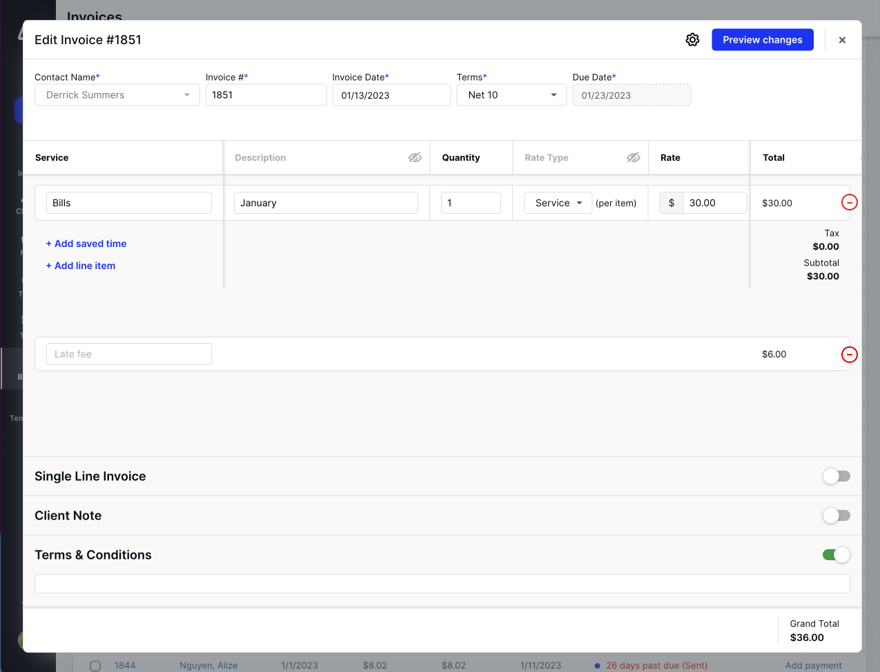 Easily Set Up Automated Late Fees
