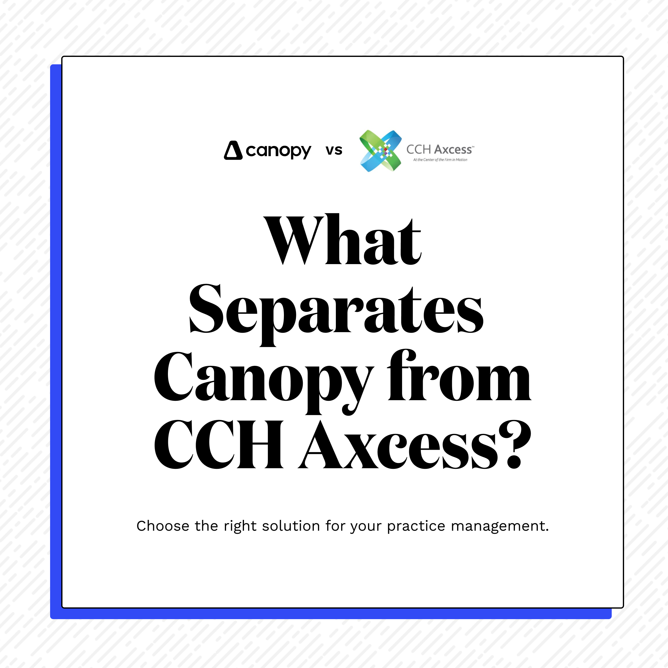 Wolters Kluwer CCH Axcess vs. Canopy
