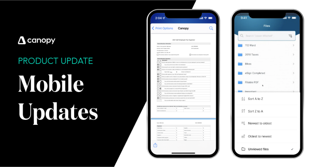 New Features on Canopy Mobile Apps Improve User Experience - Canopy